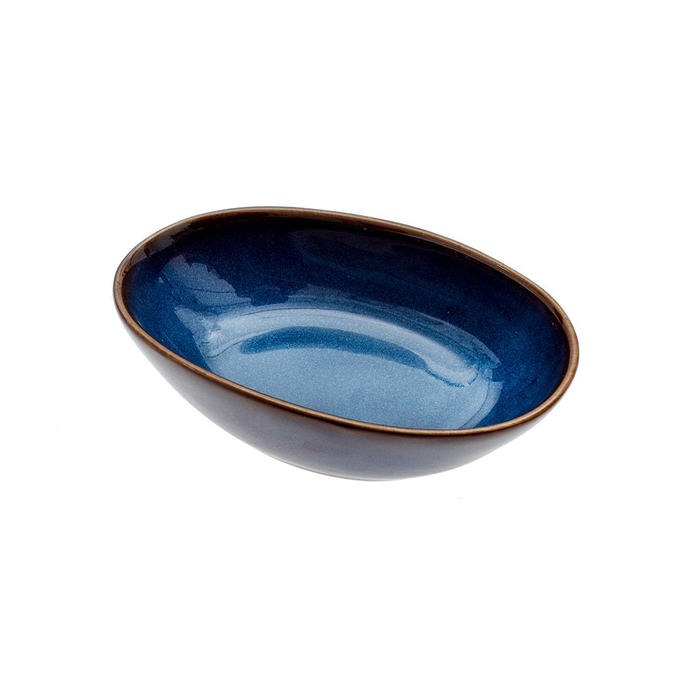 Bol porcelana snack azul – muy mucho